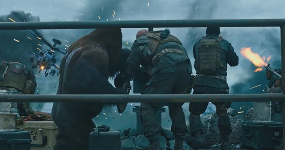 Colonel en Caesar vechten het uit in eerste trailer voor 'War for the ...