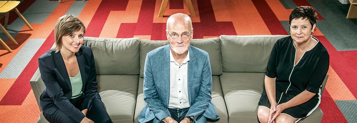 25 jaar 'Terzake' Annelies Beck, Dirk Tieleman en Kathleen Cools ...