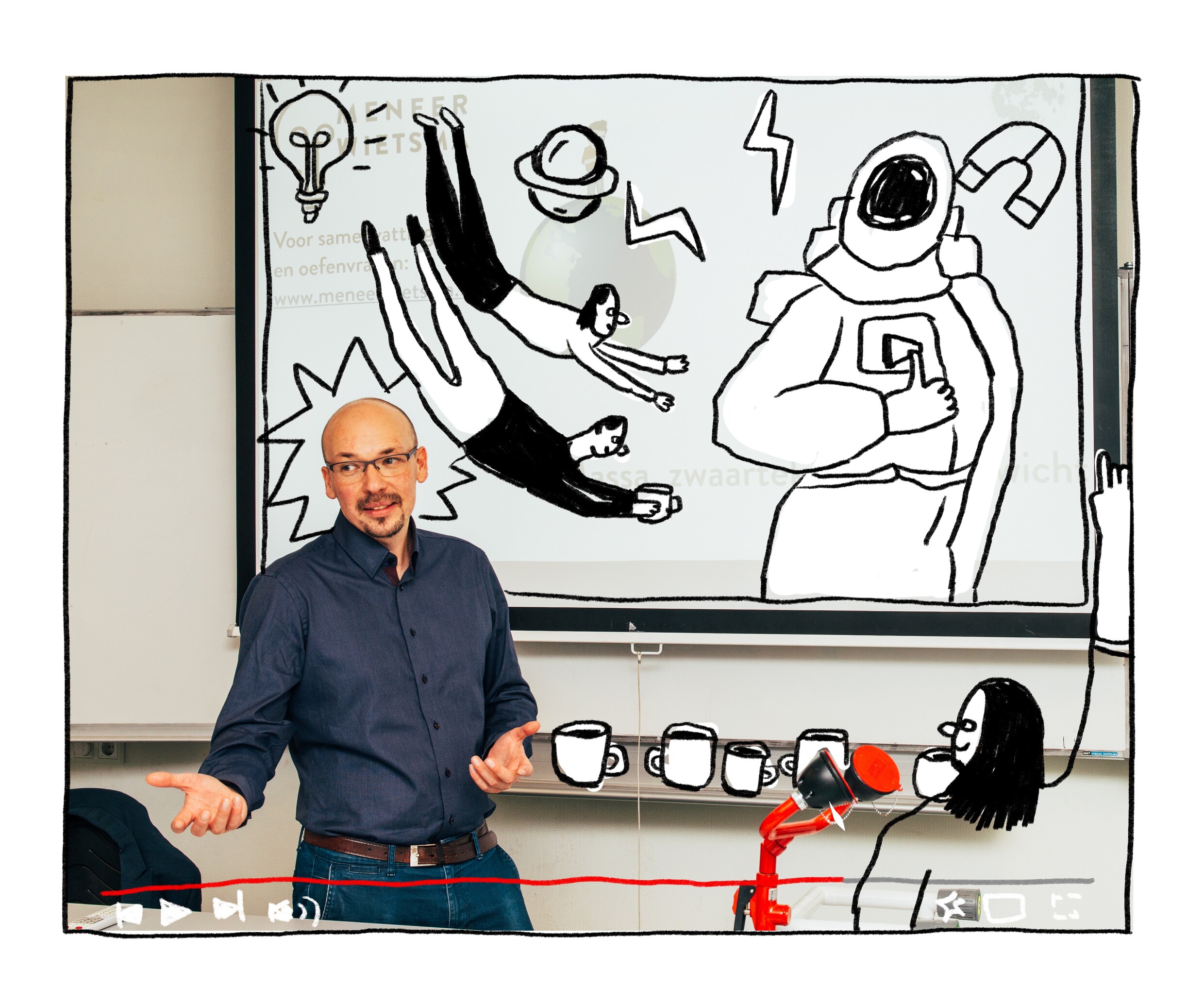 Geschiedenisleraar Cartoons La Caricature Hi Res Stock Photography And