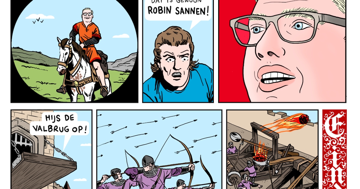 Jeroom maakte deze cartoon speciaal voor Robin, onze miljoenste abonnee ...