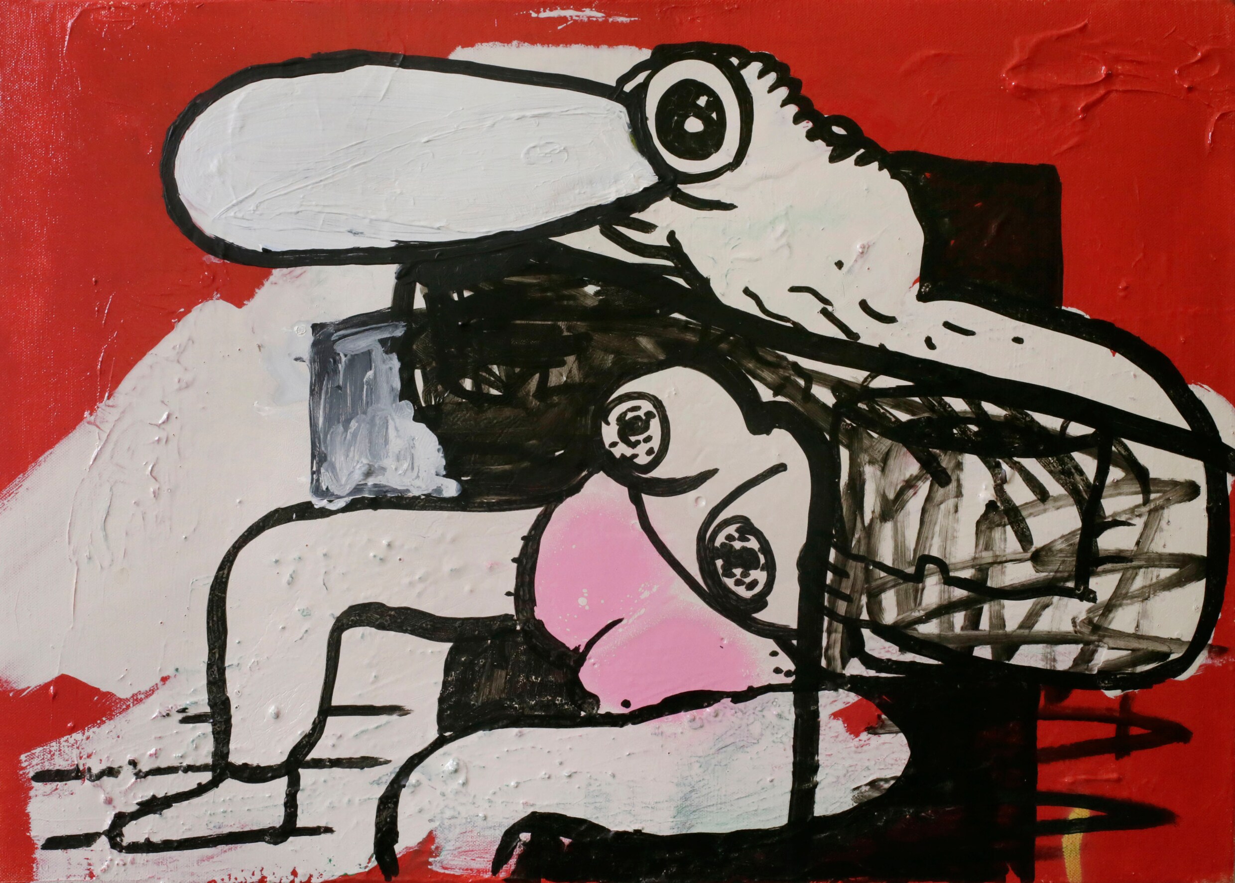 Humo-cartoonist Gummbah stelt nu ook schilderijen tentoon: ‘We zijn in ...