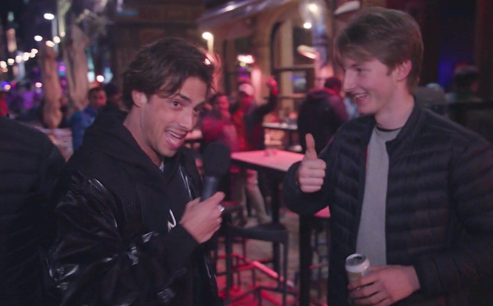 Nee, geen enkele dronken jongere wens je een confrontatie met Nicolas ...