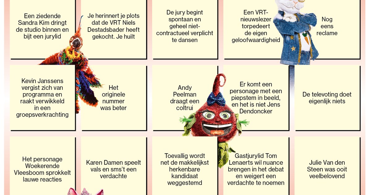 Humo’s Meedogenloze Masked Singer-bingo | Humo: The Wild Site