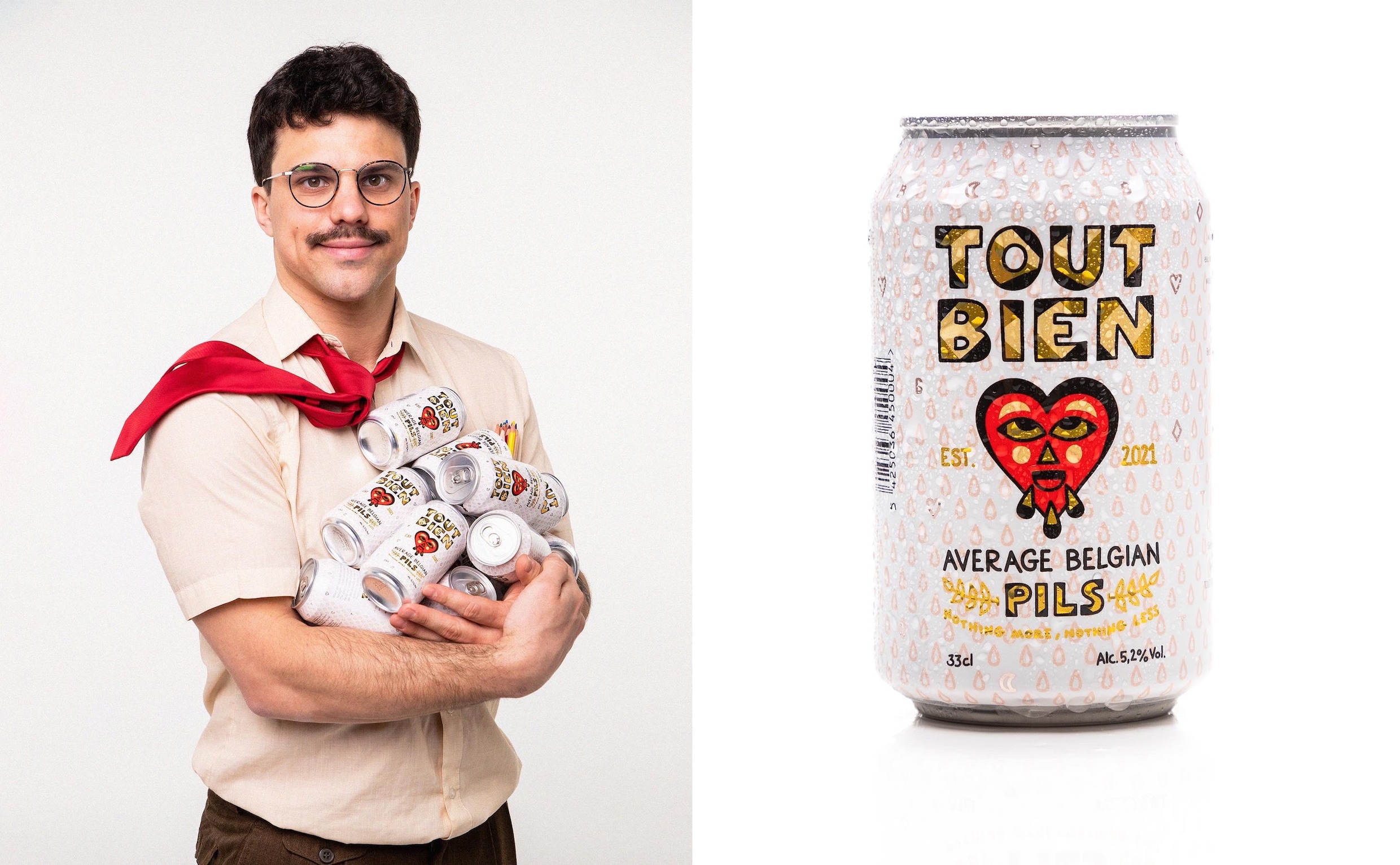 Average Rob komt met eigen pils: ‘Het is een ‘average’ Belgische pils ...
