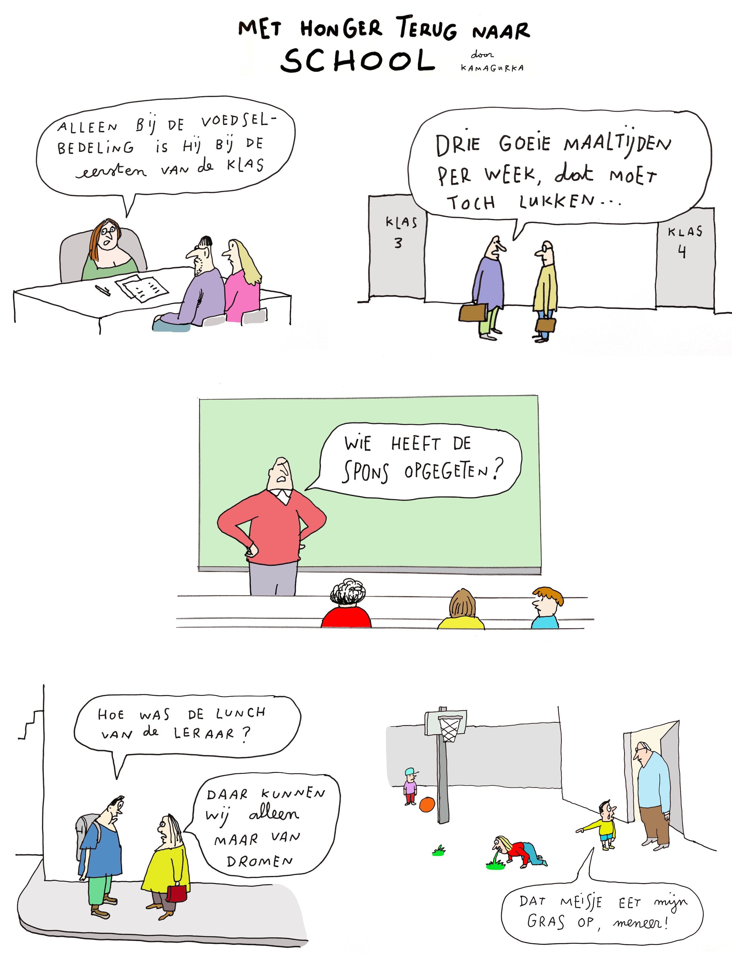 Kamagurka: met honger terug naar school | Humo: The Wild Site