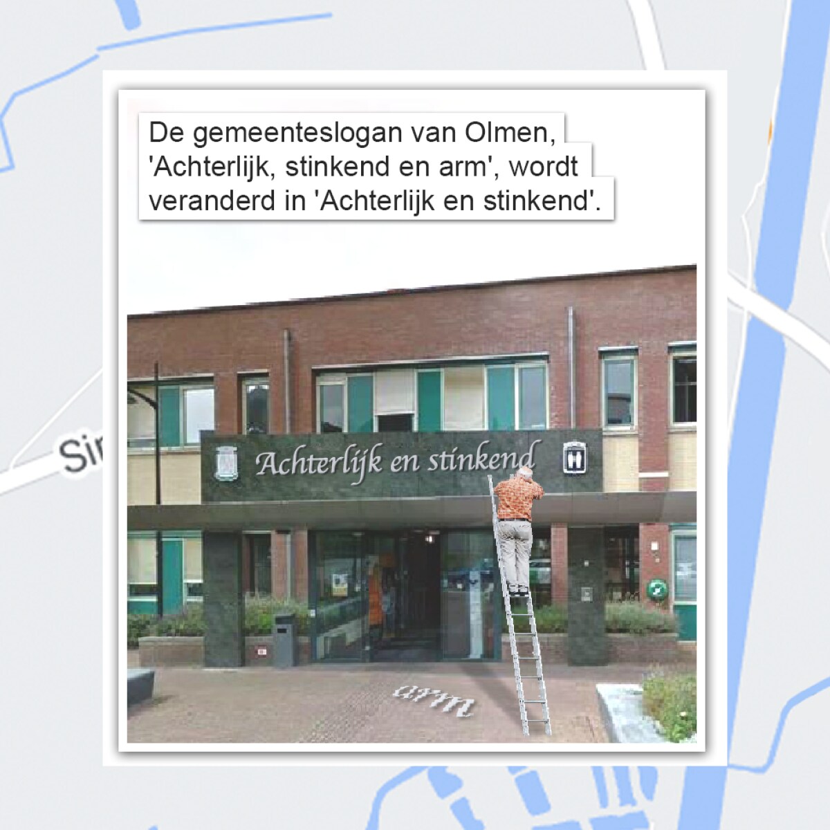 Het Gat van de Wereld: gemeente Olmen verandert slogan na lottowinst ...