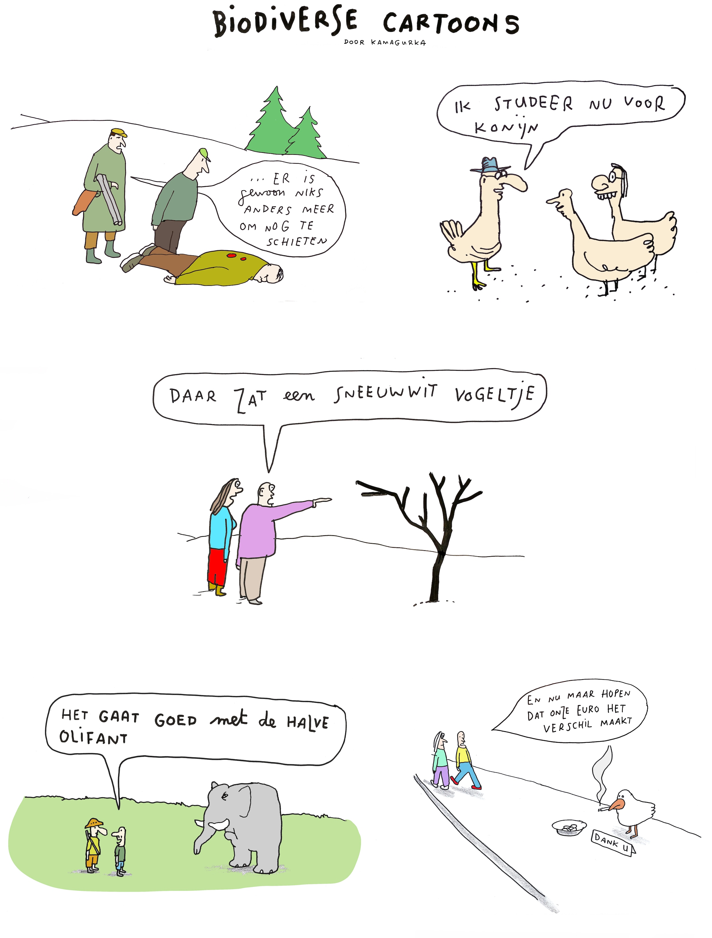 Kamagurka: biodiverse cartoons | Humo: The Wild Site