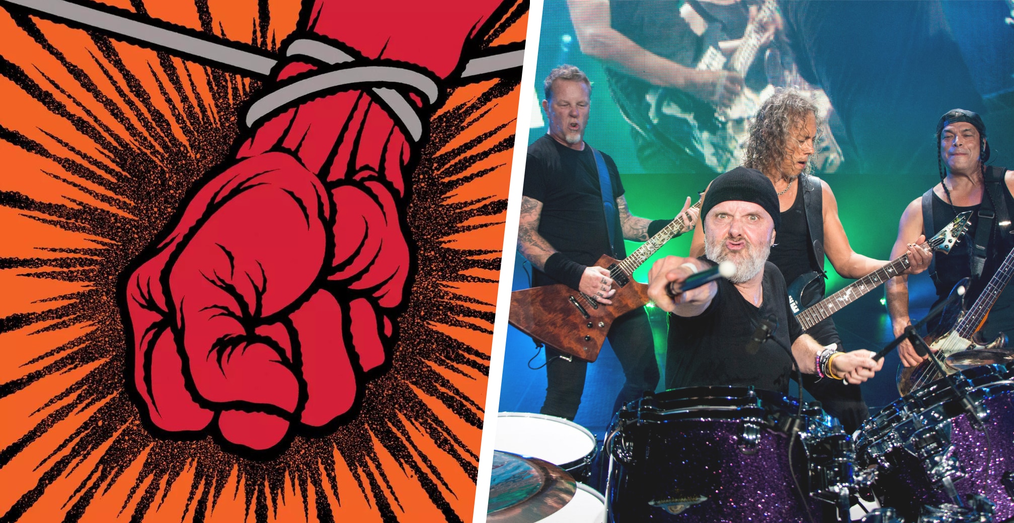 ‘St. Anger’ van Metallica is een straffe plaat in een heel lelijke hoes ...
