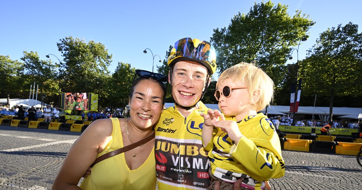 Jonas Vingegaard en zijn vrouw Trine Marie Hansen: ‘Toen we elkaar ...