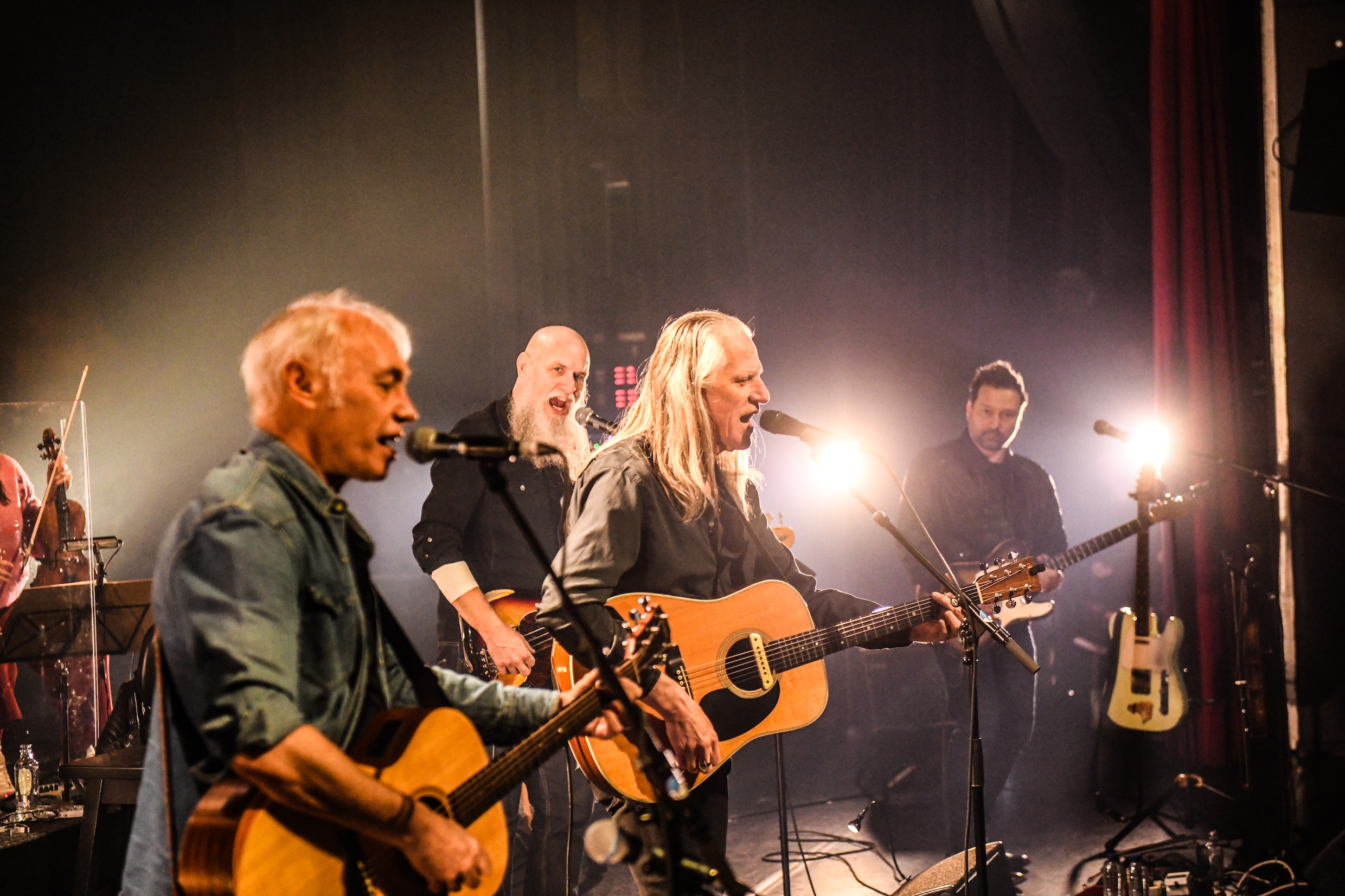 Patrick Riguelle, Guy Swinnen, Bjorn Eriksson en Piet De Pessemier eren ...