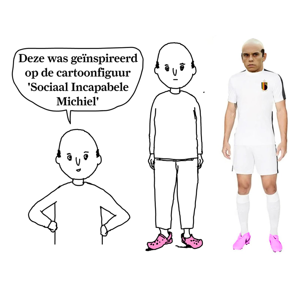 Sociaal Incapabele Michiel: outfits Rode Duivels | Humo: The Wild Site