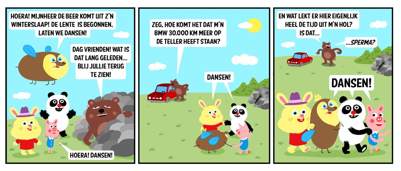 Jeroom viert de lente: ‘Hoera! Mijnheer de beer komt uit zijn ...