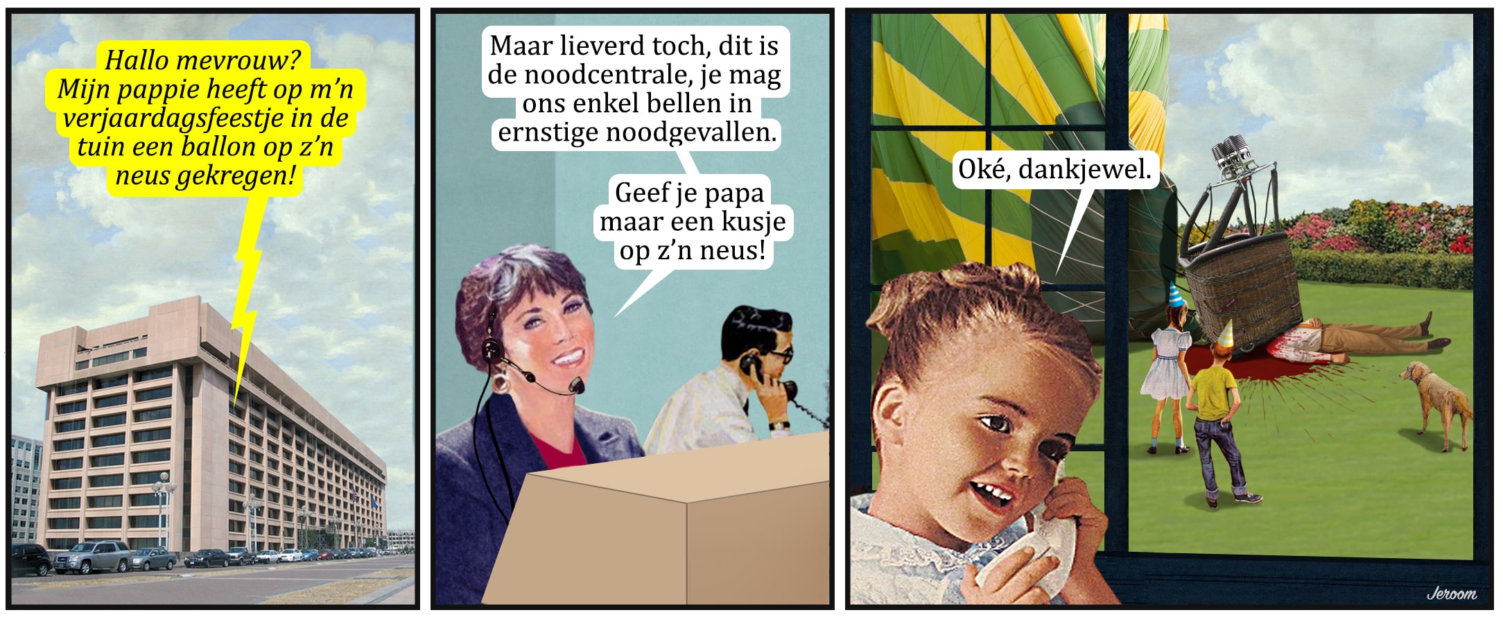 Jeroom viert vaderdag: ‘Geef je papa maar een kusje op z’n neus ...