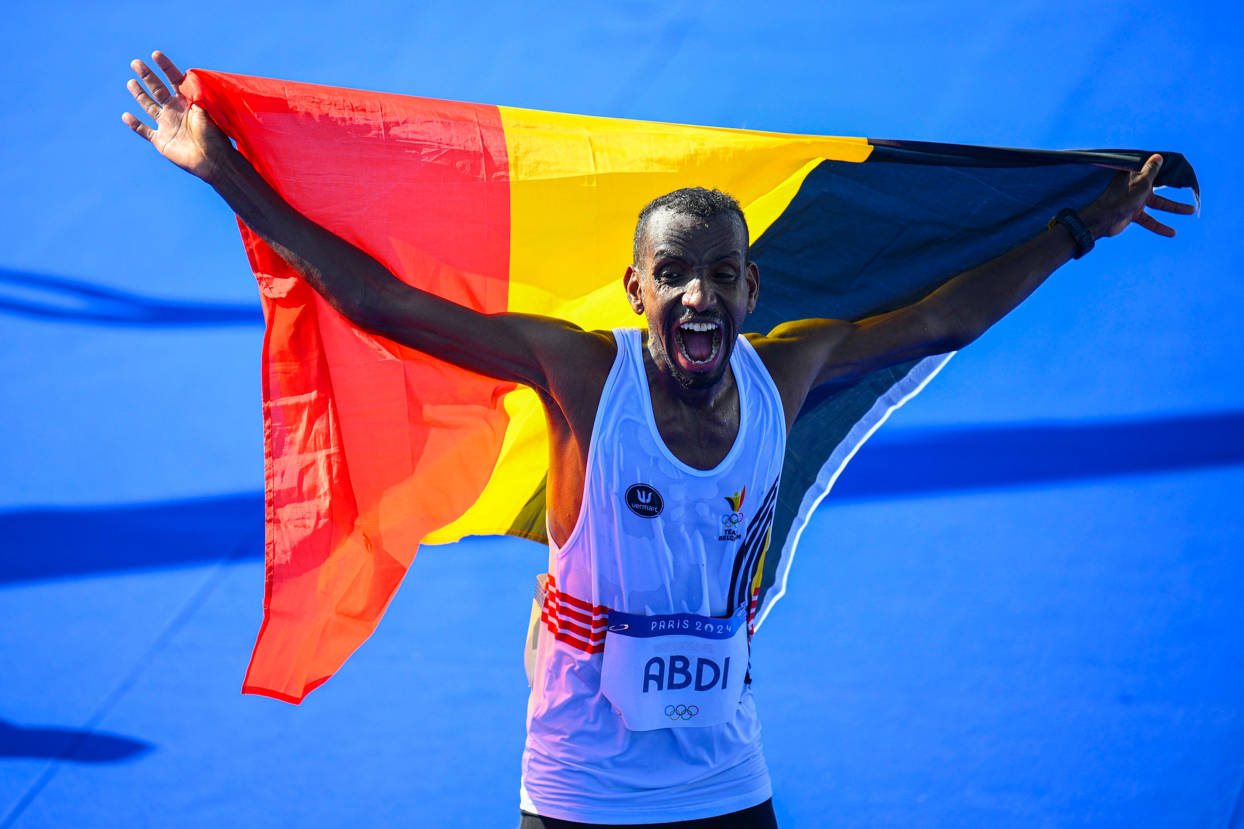 Ook al pakte enkel Bashir Abdi een medaille, België is na deze Spelen drie schone marathonlopers ...