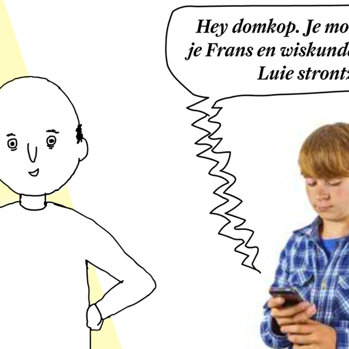 Domkop Cartoon Autisme Acceptatie Besturingssysteem Terug Soft Knop