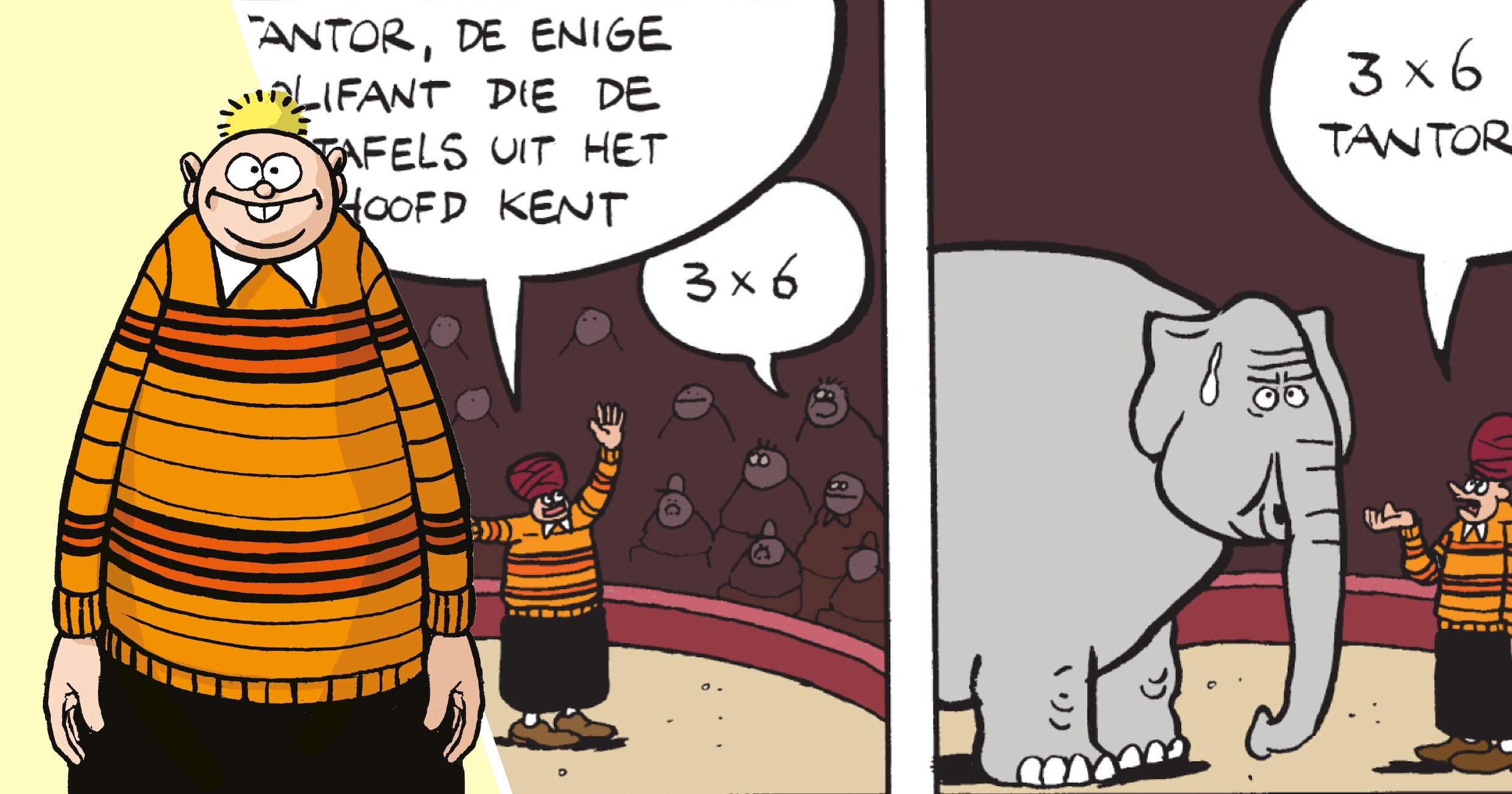 Dirkjan stelt voor: ‘De enige olifant die de tafels uit het hoofd kent ...
