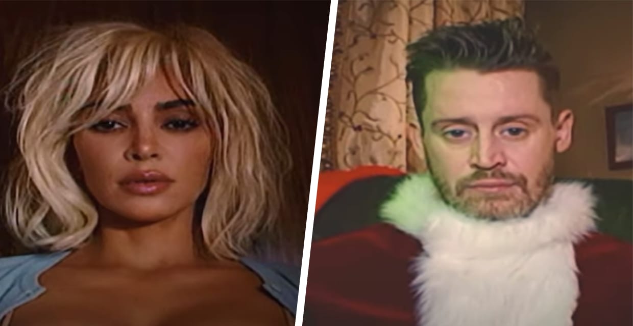 Met haar hoofd tussen de benen van Kevin uit ‘Home Alone’: Kim ...