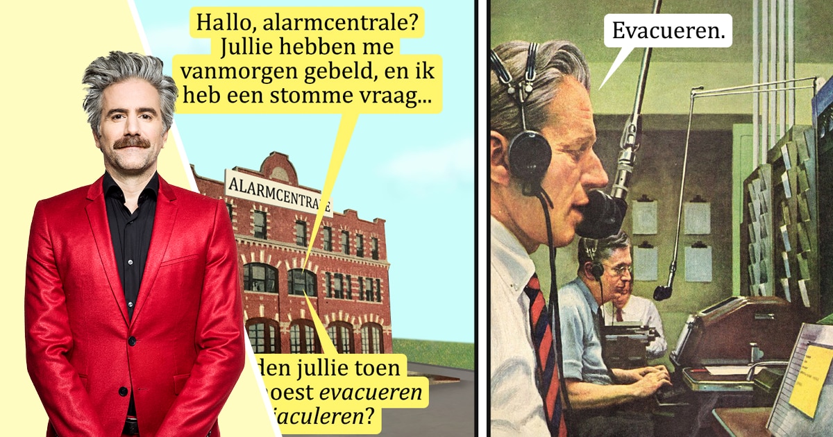 Een nieuwe Jeroom: ‘Hallo, alarmcentrale? Ik heb een stomme vraag ... Een nieuwe Jeroom: ‘Hallo, alarmcentrale? Ik heb een stomme vraag ...