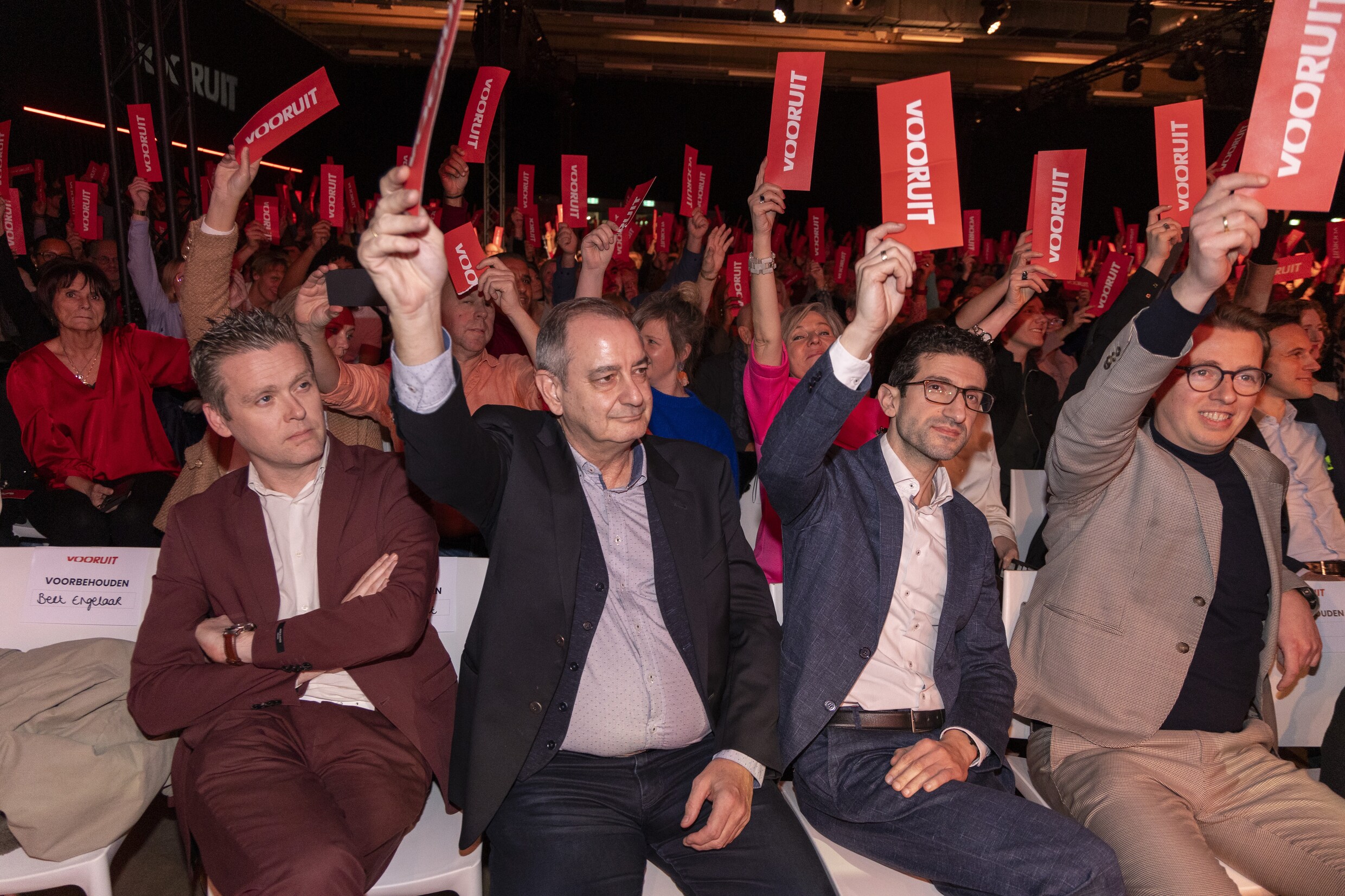 Vakbondsleiders Bert Engelaar, Ann Vermorgen en Gert Truyens: ‘Onze ...