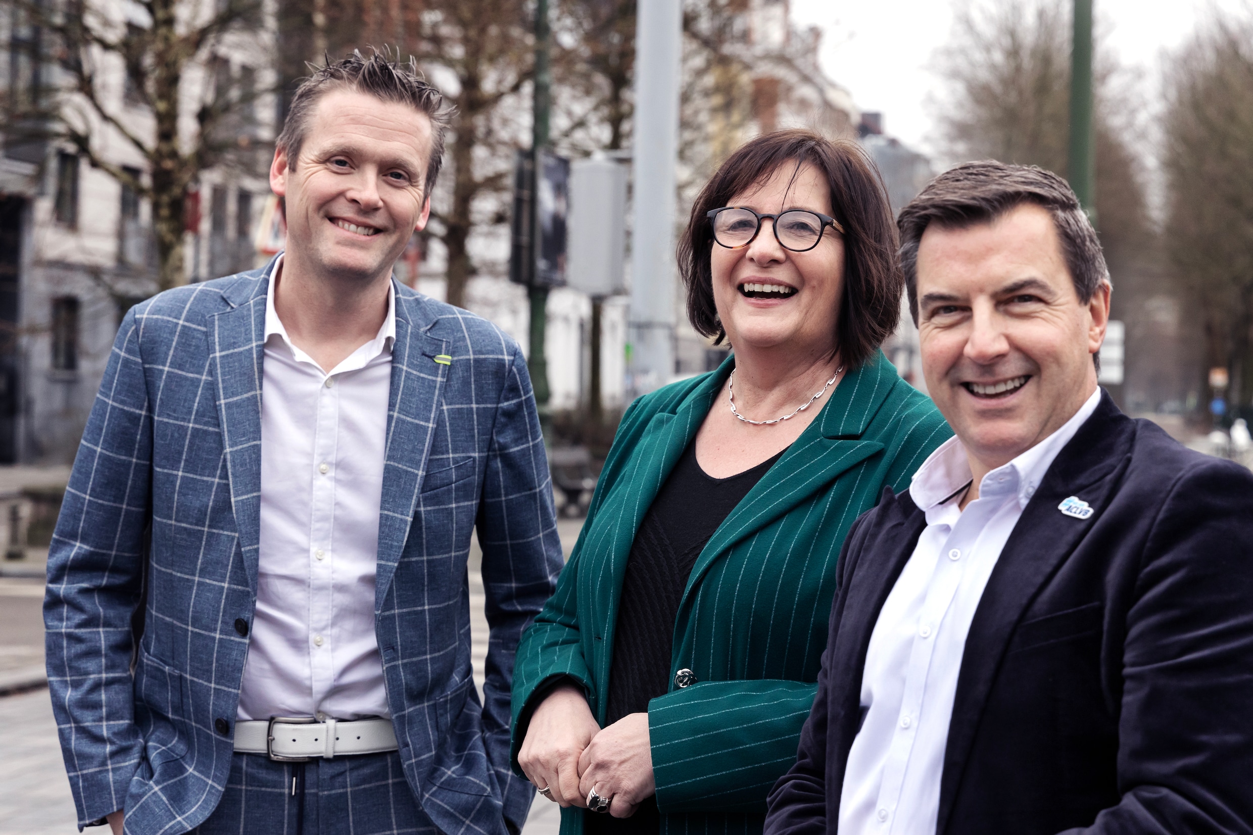 Vakbondsleiders Bert Engelaar, Ann Vermorgen en Gert Truyens: ‘Onze ...