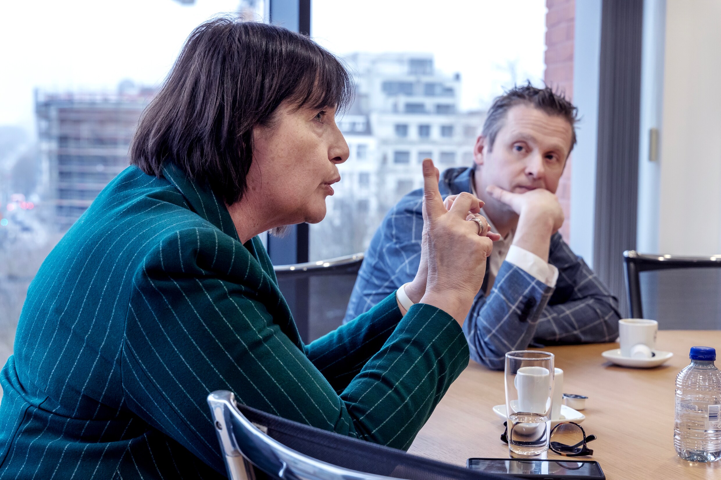 Vakbondsleiders Bert Engelaar, Ann Vermorgen en Gert Truyens: ‘Onze ...