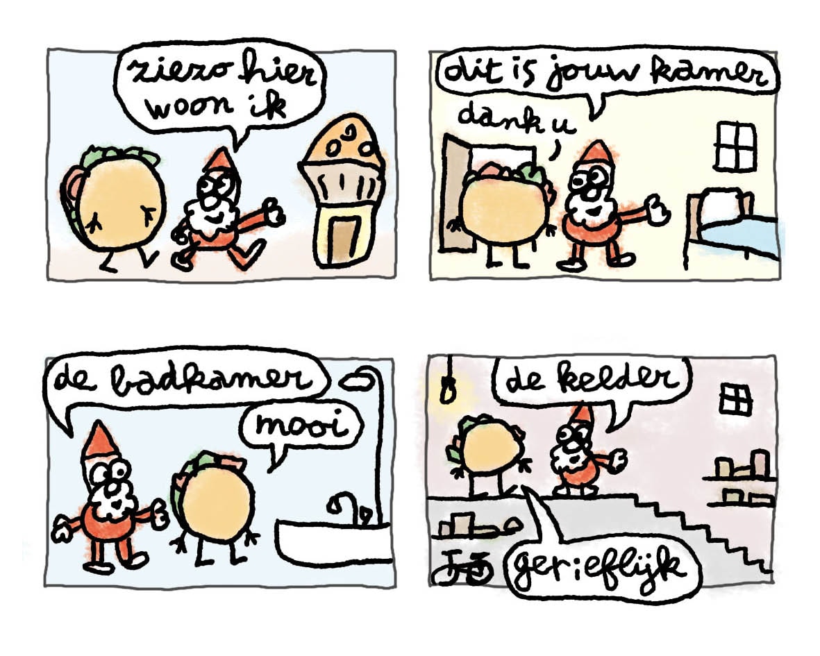 Kabouter Wesley bij de pitahandelaar: ‘Kom maar mee, grote pita! Dit is ...