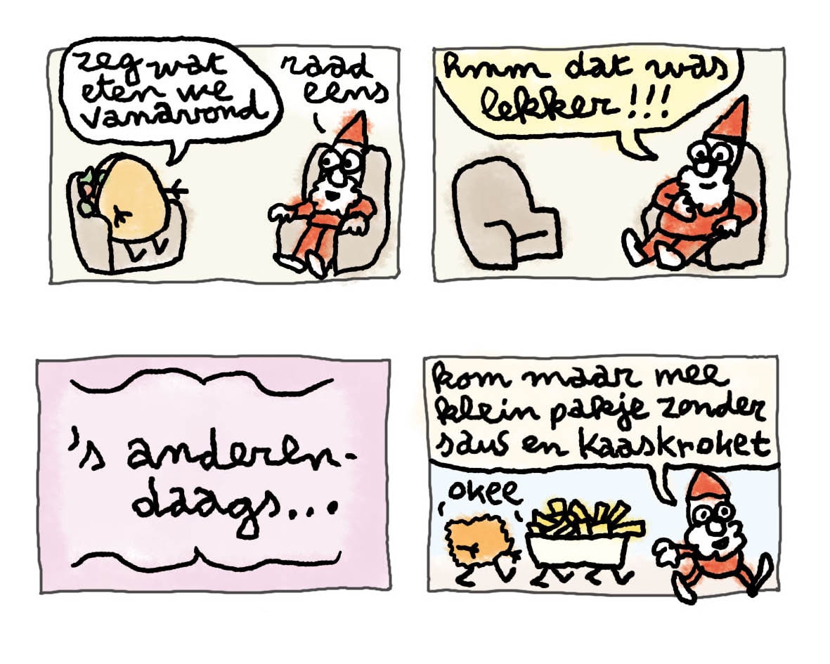 Kabouter Wesley bij de pitahandelaar: ‘Kom maar mee, grote pita! Dit is ...