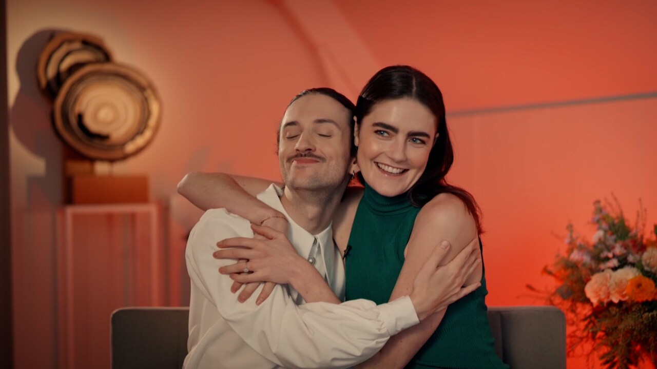 Peter Goossens heeft nog werk aan de tafelmanieren van Sarah Vandeursen ...