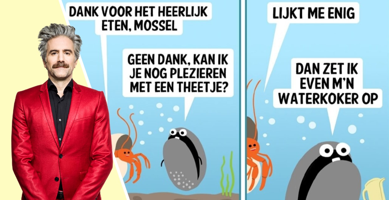 Een klassieker van Jeroom: ‘Dank voor het heerlijk eten, mossel ...