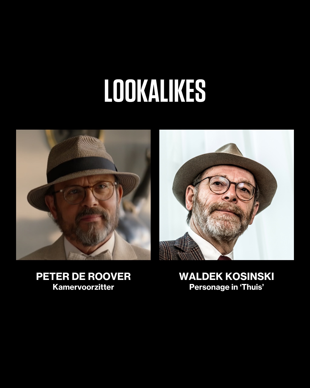 Is het Peter De Roover of Waldek uit ‘Thuis’? De beste lookalikes ...