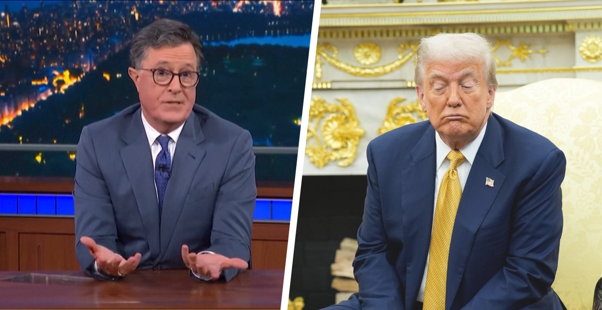 Nu Stephen Colbert niets meer te verliezen heeft, worden het mooie ...