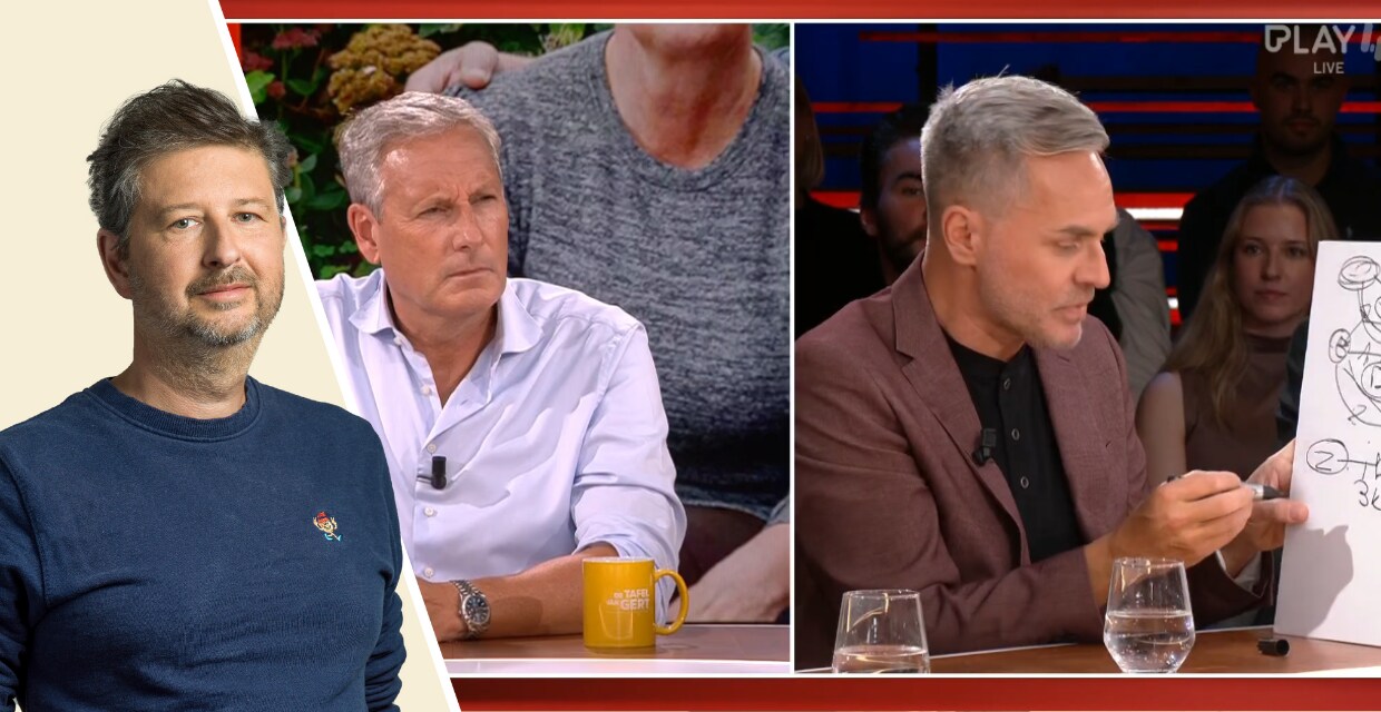 In ‘De tafel van Gert’ had Peter Van de Veire deze keer geen pruik mee ...