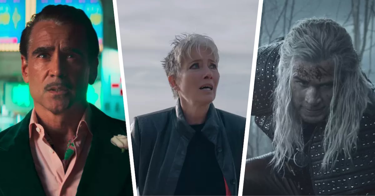 Oplichter Colin Farrell, seizoen 4 van The Witcher en Emma Thompson als ...