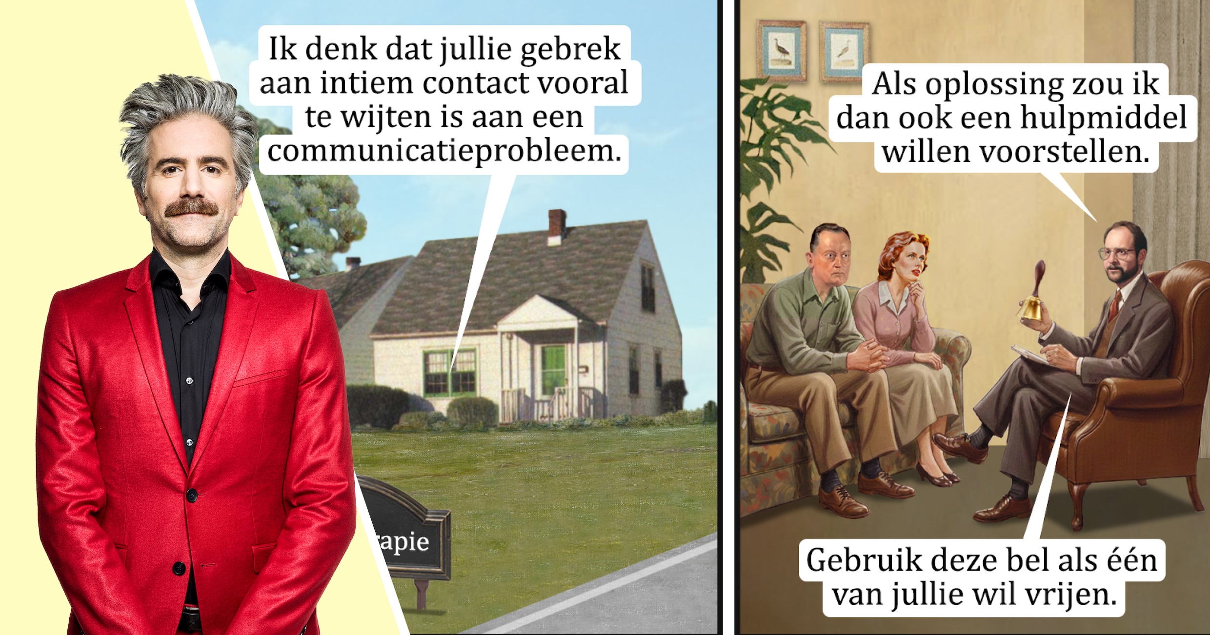 Een nieuwe Jeroom: ‘Gebruik deze bel als één van jullie wil vrijen ...
