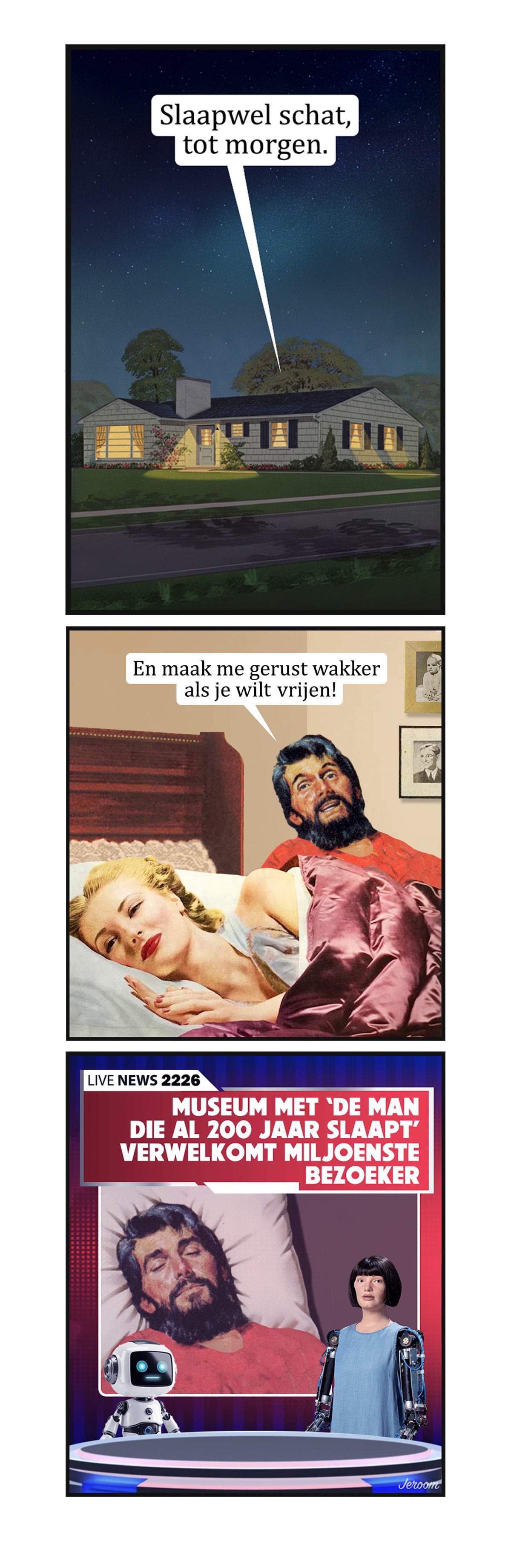De beste 10 cartoons van Jeroom van 2025! ‘Zin om naar de slaapkamer te ...