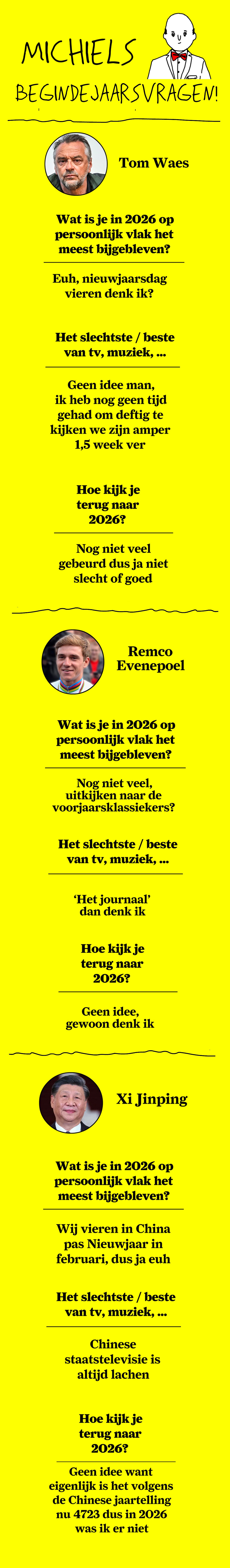 Sociaal Incapabele Michiel: Michiels Begindejaarsvragen | Humo: The ...