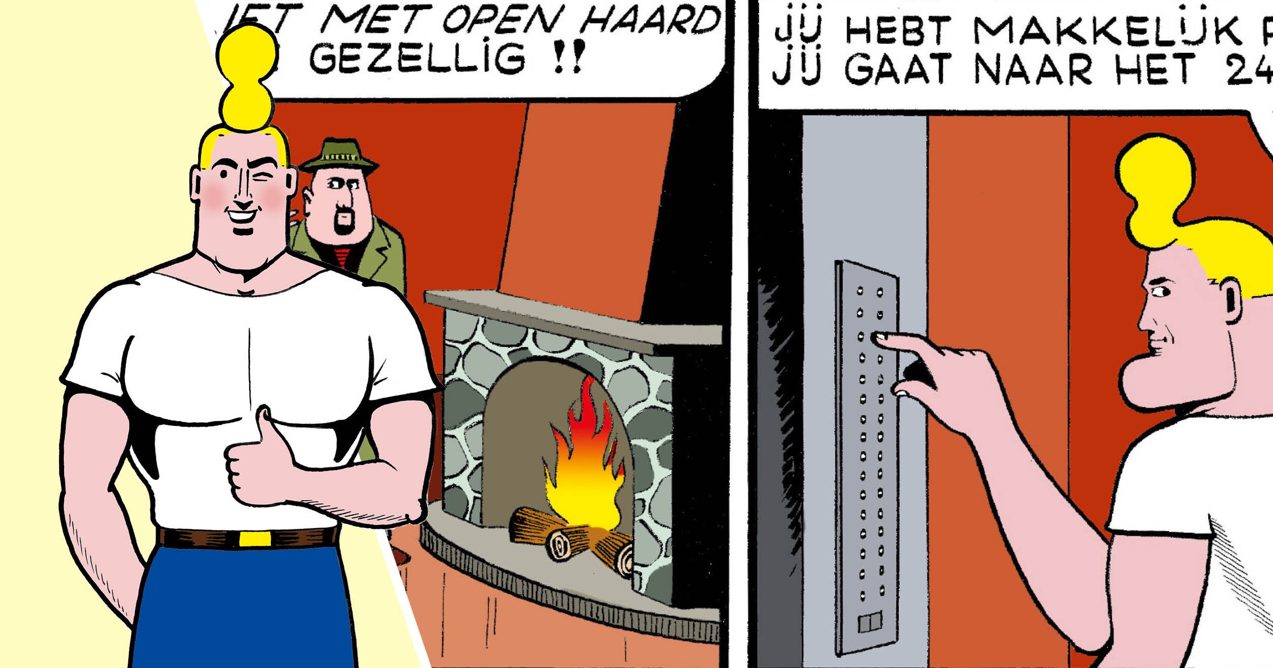 Cowboy Henk: ‘Gezellig, een lift met open haard!’ | Humo: The Wild Site
