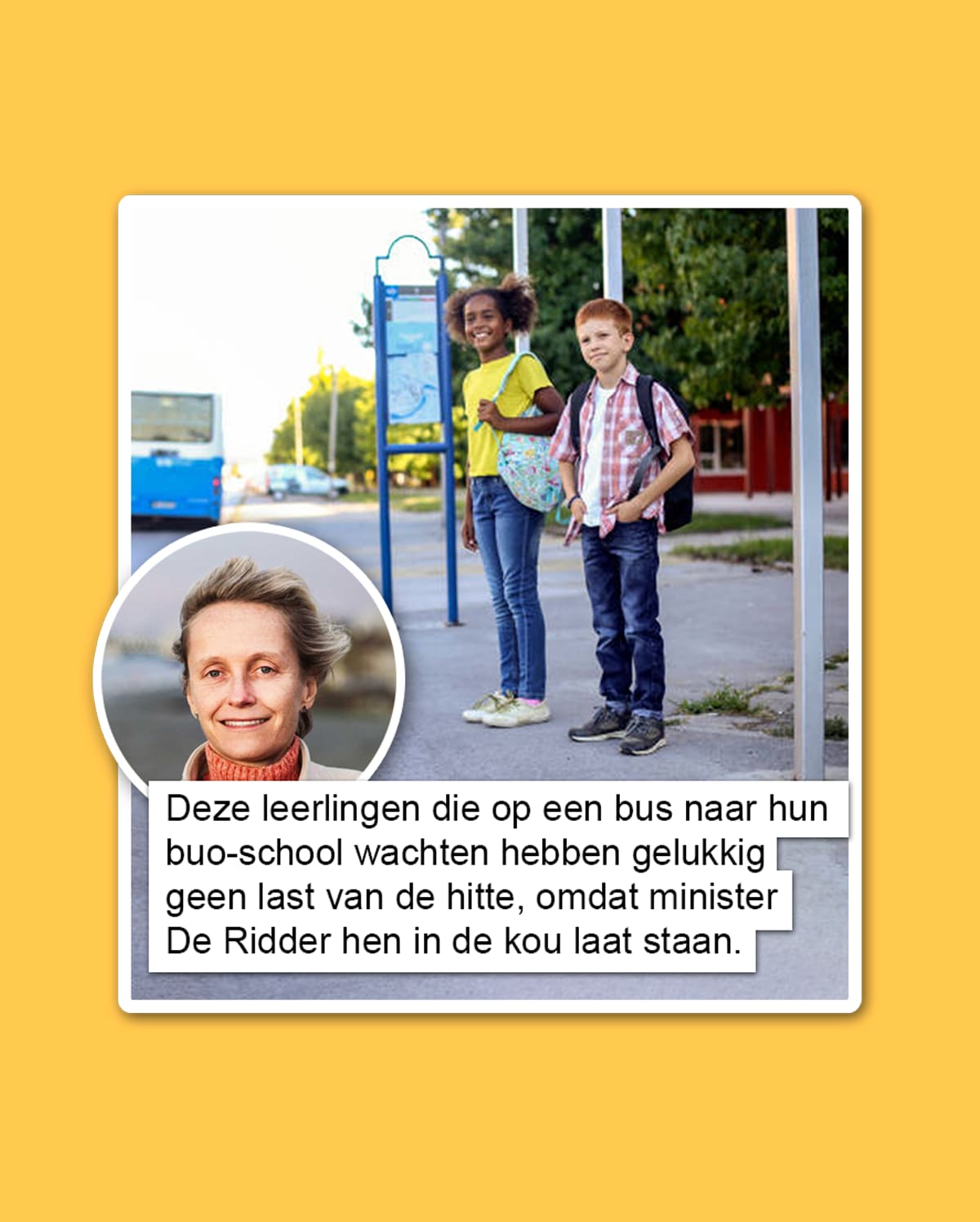 Dankzij minister De Ridder hebben sommigen minder last van de hittegolf ...